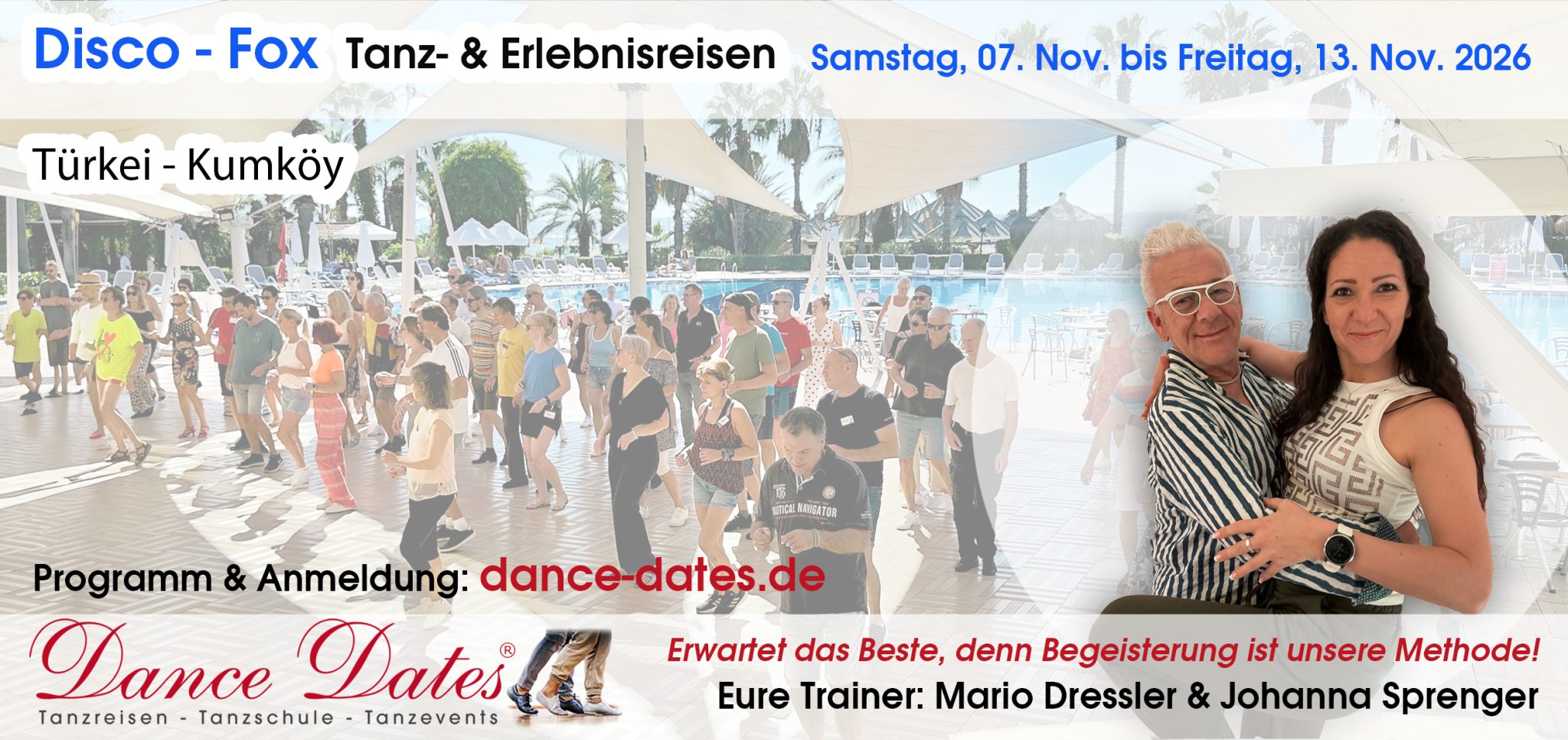 Disco-Fox Tanzreise Türkei 2026 - Dance Dates
